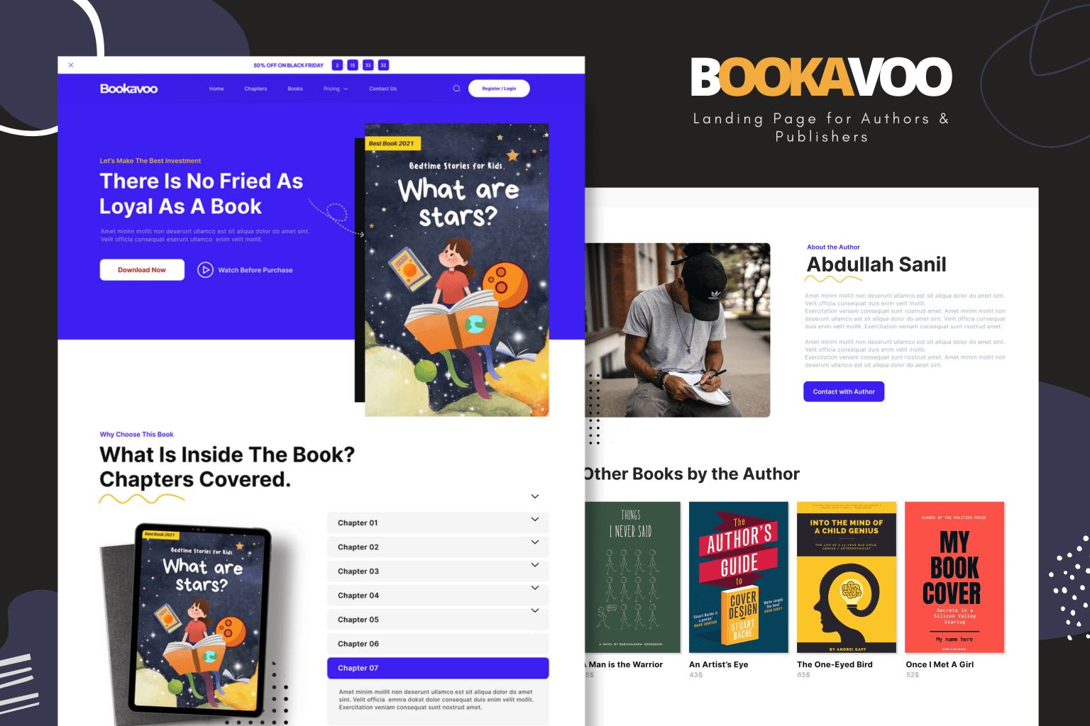 Bookavoo- Landing Page for Authors & Publishers - Pikkovia Store